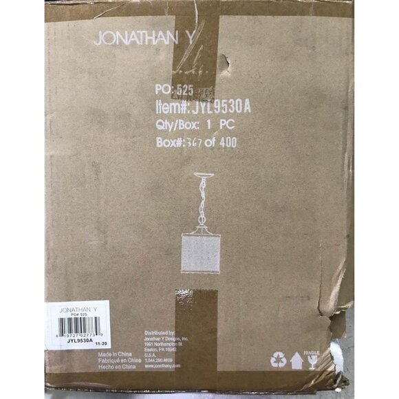 jonathan y | Accents | New Jonathan Y Elena Lantern Metal Led Pendant ...